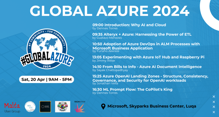 Global Azure 2024 – 20th April 2024 – Tech Spark
